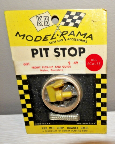 VINTAGE K&B MODELRAMA PIT STOP FRONT PICK-UP & GUIDE NYLON COMPLETE ...