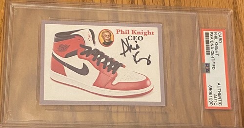 Phil Knight Signed Custom Jordan. Nike CEO, Basketball HOF!! PSA ...