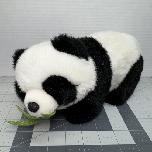 Aurora Panda Bear 12” Lying Black & White Plush | eBay