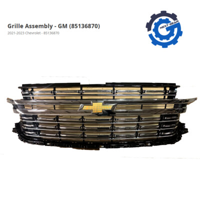 OEM GM GRILLE ASSEMBLY W/ EMBLEM 2021-2024 Chevrolet Tahoe Suburban ...