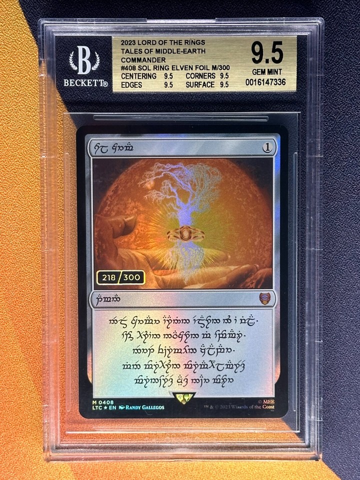 MTG LOTR Lord of the Rings | Serialized Sol Ring Set | 300 700 900 ...