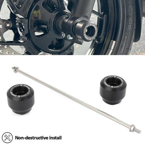 Front Wheel Fork Spindle Axle Sliders Crash Guard For ZONTES 368D 368M ...