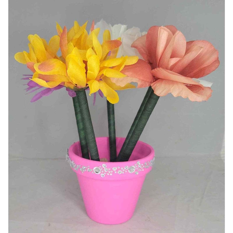 Handmade Flower Pens In A Pot Please Read Description Below | eBay