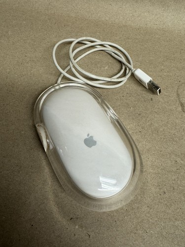 Apple USB Wired Optical Mouse (White, Clear, M5769) | eBay