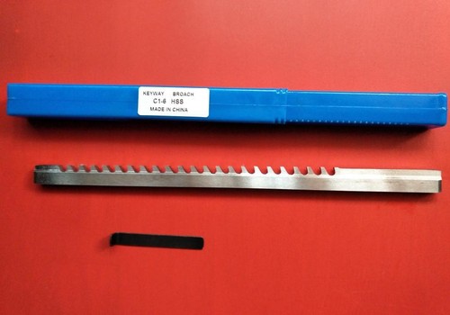 New HSS 6mm C1 Push-Type Keyway Broach Metric Size HSS Keyway Cutting ...