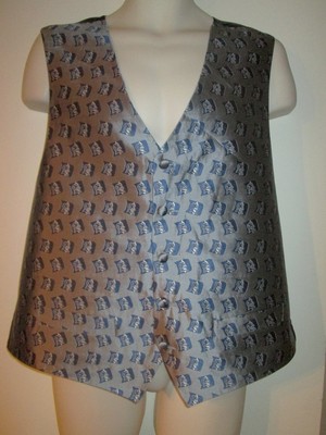 DUKE UNIVERSITY Mens SILK VEST L NEW Tuxedo BLUE DEVILS Large NWT | eBay