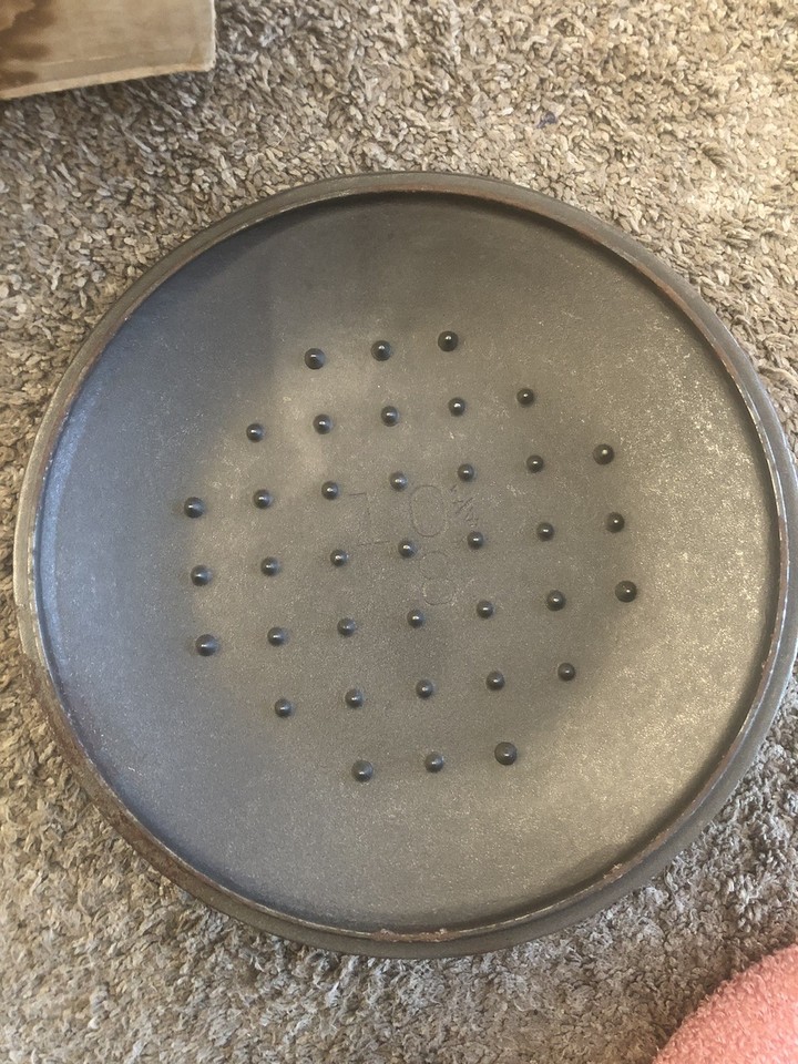 Vtg Lodge 60’s Chicken Fryer Cast Iron 3 Notch Heat Ring #8 W/Drip Lid ...