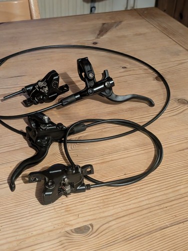 Shimano Deore BL-M4100/BR-MT410 2-Piston Hydraulic Brake Set Front/Rear ...