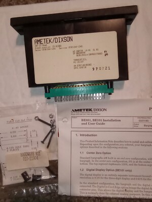 NEW GENUINE AMETEK / DIXSON BE051AXXL4 / 20MADCV76683 PANEL METER | eBay