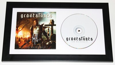 RAPPER TOM MACDONALD SIGNED FRAMED 'GRAVESTONES' CD COVER ALBUM w/COA ...