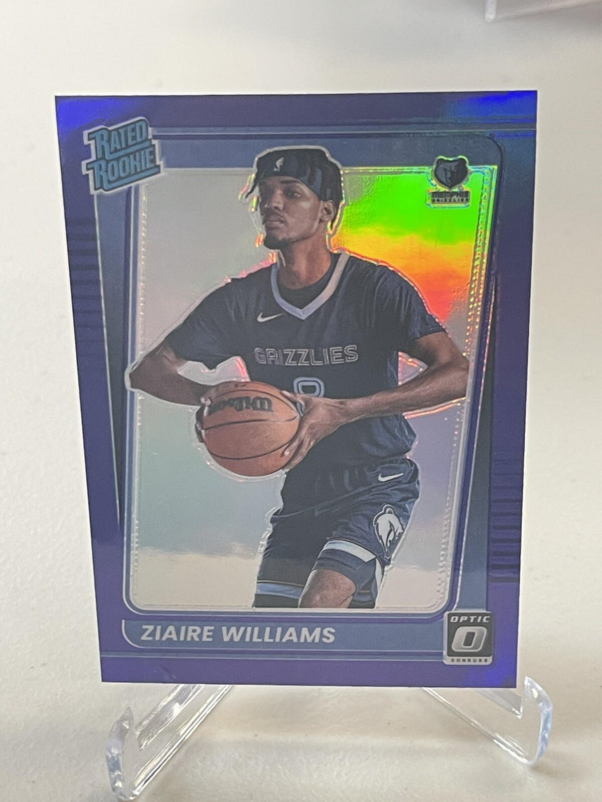 2021-22 Donruss Optic Zaire Williams Rated Rookie Holo Purple RC ...