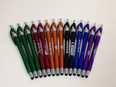 14 Misprint Stylus Tip Click Pens JAVALINA Hub Pen Lot ASSORTED COLORS ...