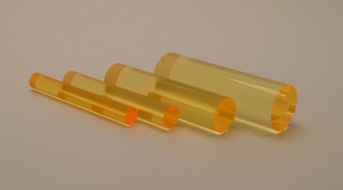 Fluorescent Yellow Acrylic Perspex Rod - Various Diameters and Sizes ...