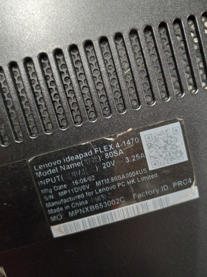 Lenovo IdeaPad Flex 4-1470 14" Touch Laptop i5-6200U 256GB SSD TOUCH ...