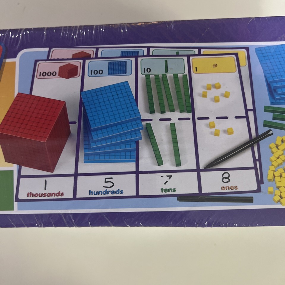 Lakeshore colored plastic Place Value Activity Kit 121 Piece Math ...