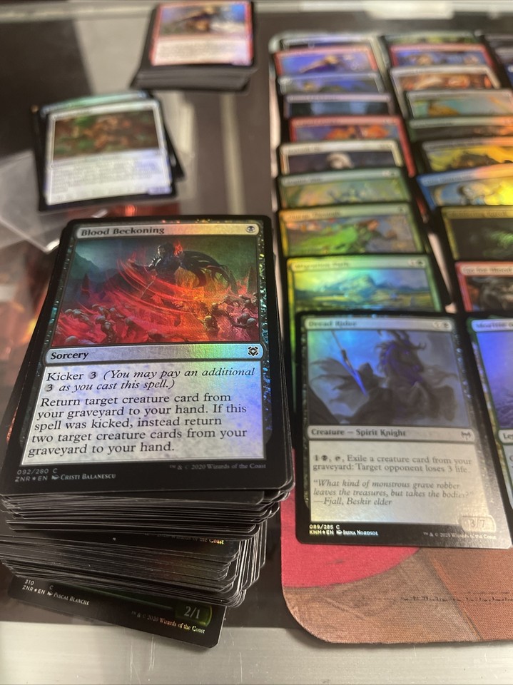 100 Assorted Foil Common Uncommon Card Lot MAGIC THE GATHERING MTG bulk ...