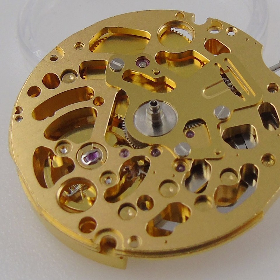 Japan Made NH71 NH71A Golden Automatic Watch Movement Brand Skeleton 24 ...