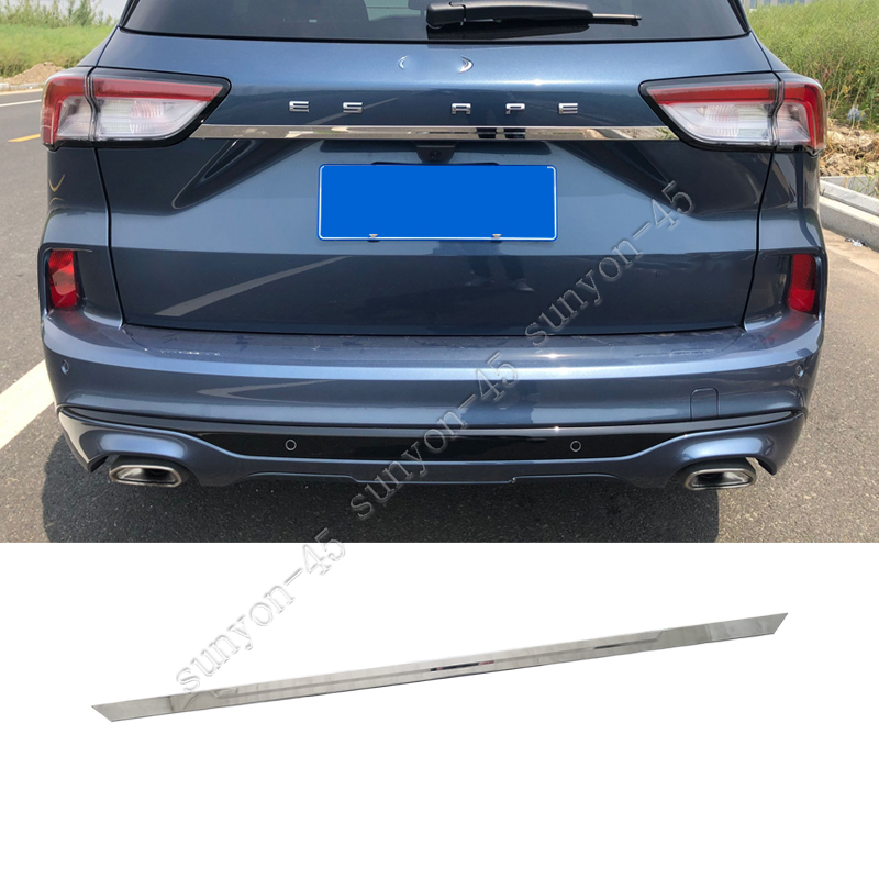 For Ford Escape 2020-21 stainless steel chrome rear door Trunk tail ...