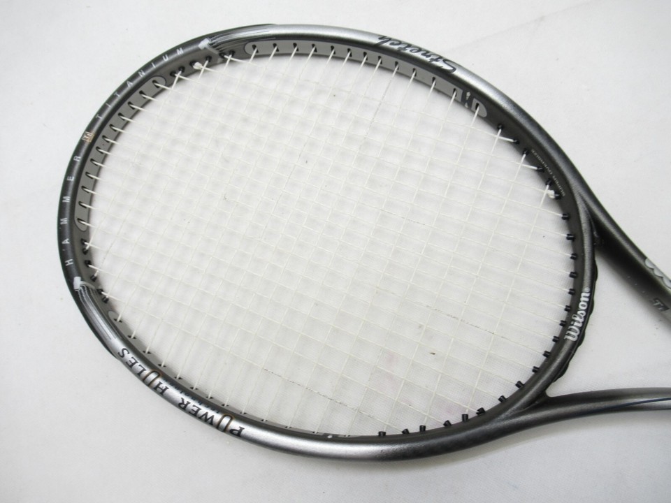 WILSON HAMMER 3.4 TITANIUM STRETCH TENNIS RACQUET (4 1/2) LONG STORAGE ...