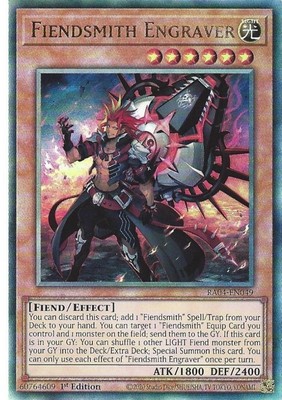 RA04-EN049 Fiendsmith Engraver - Ultimate Rare Card 1st Edition | eBay UK