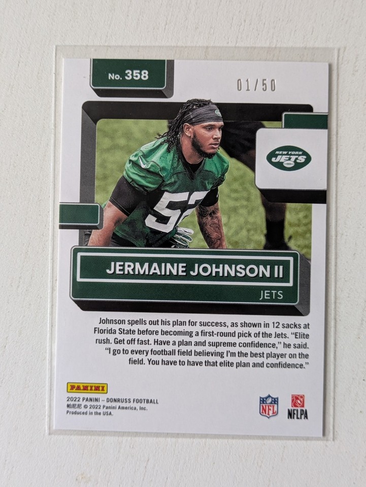 2022 Donruss Rookie Press Proof Gold 1/50 First Print SSP Jermaine ...