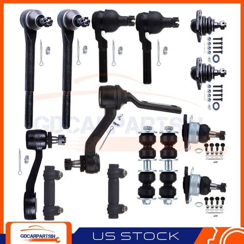 New 14PC Complete Suspension & Steering Ball Joints Tie Rods Sway Bars ...