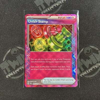 Unfair Stamp 165/167 NM/M Twilight Masquerade Pokemon Card | eBay