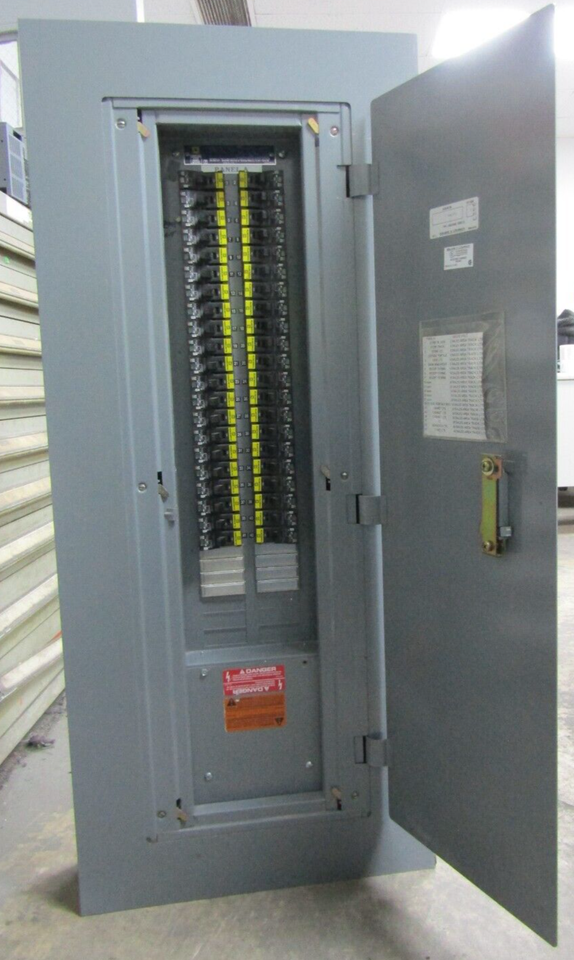 😃SQUARE D 225 AMP MAIN LUG PANELBOARD 480Y/277V 3Ø 42 CIRCUIT W/REMOTE ...