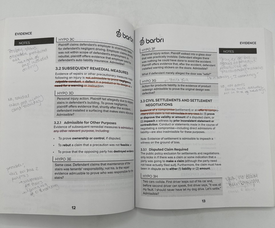Barbri Bar Exam 2 in 1 The Conviser Mini Review for California MBE ...