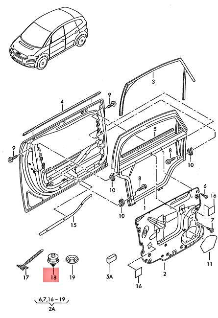 Genuine AUDI SEAT A2 A3 Cabriolet A4 S4 Cabrio Quattro Gasket Clip ...