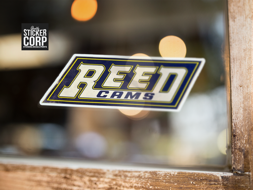 Vintage Style 1960s Retro Reed Cams Sign Sticker | eBay