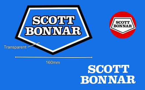 Scott Bonnar 45 Decal Set *Clear* Catcher, Chain cover, Handlebar ...