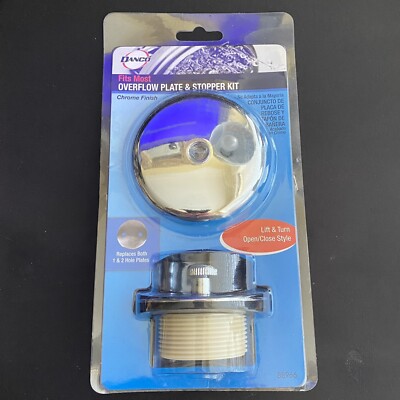 Danco Overflow Plate And Stopper Kit Chrome Finish Fits Most Standard ...