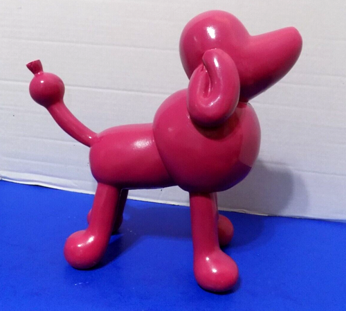 NEW Pink Poodle Statue Figurine Dog Modern Art Home Decor Dogs | eBay