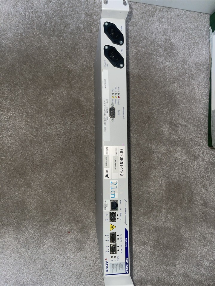 ADVA FSP150CP Optical Fibre Access Switch F150/BT-/CP/GIG/2AC ...