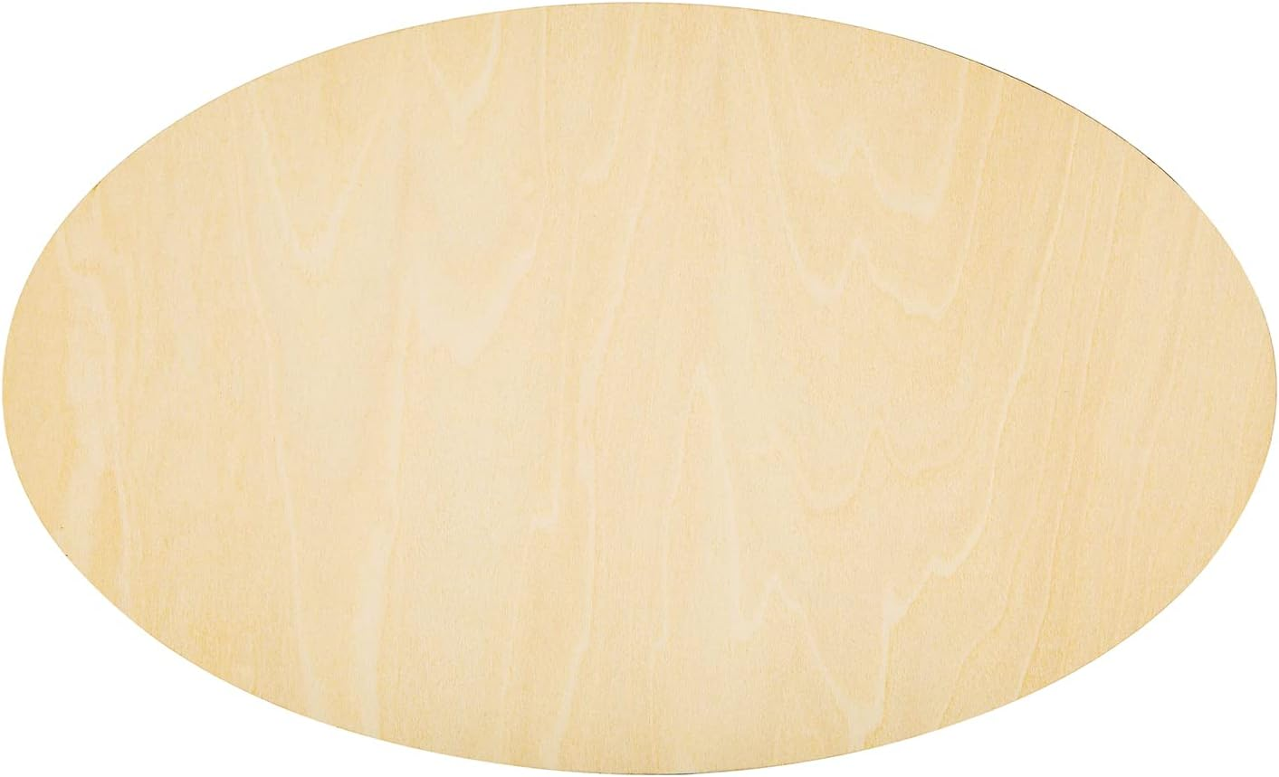 Unfinished Wood Oval Slices for Crafts, 15 Pcs - Natural Wood Ovals ...