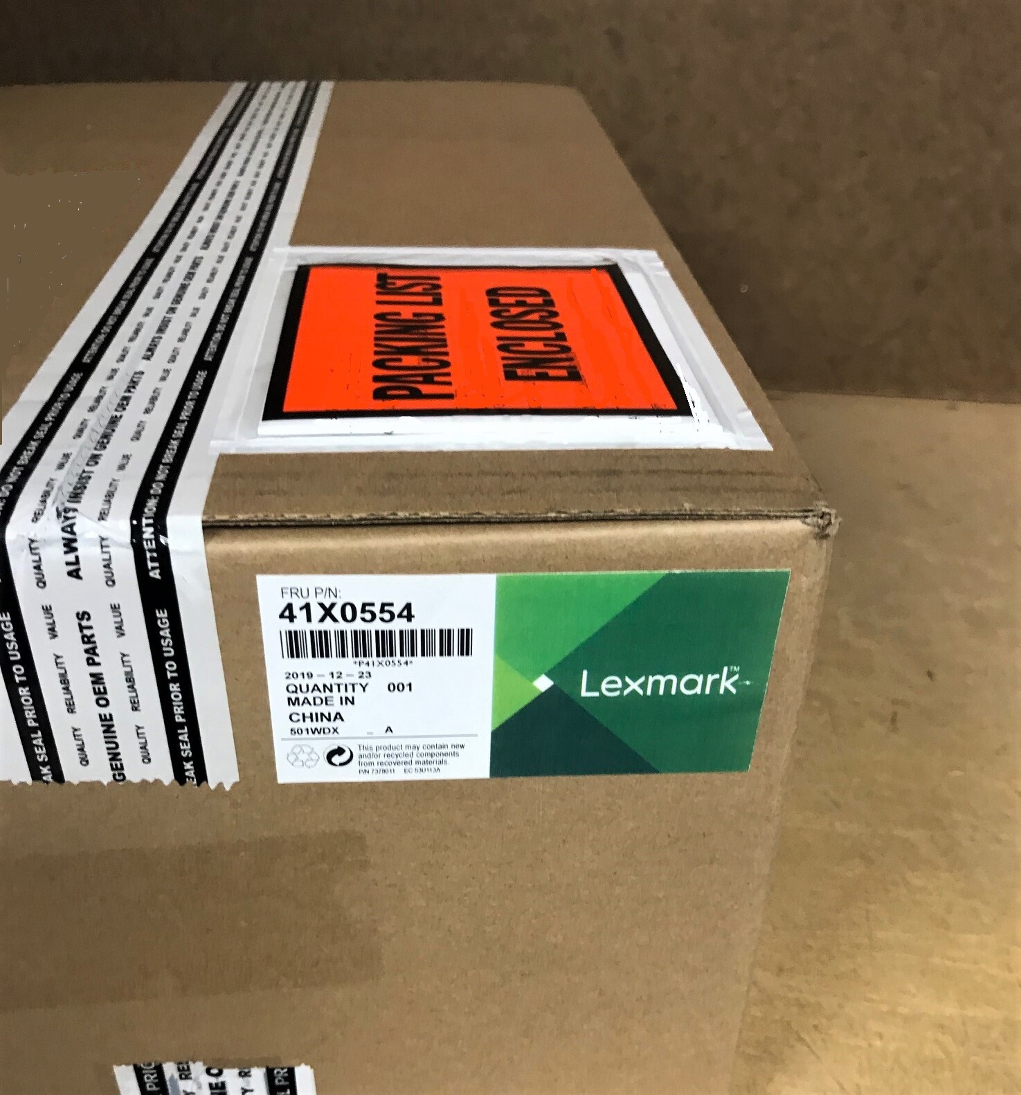 BRAND NEW GENUINE LEXMARK 41X0554 CS720 CS725 CX725 FUSER MAINTENANCE ...