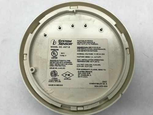 System Sensor 2WT-B 4WT-B 1151 2151 2451 1451 Detector Heads | eBay