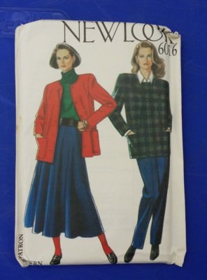VINTAGE NEW LOOK LADIES COAT PANTS SKIRT PATTERN 6016 SIZE 8-18 FREE ...