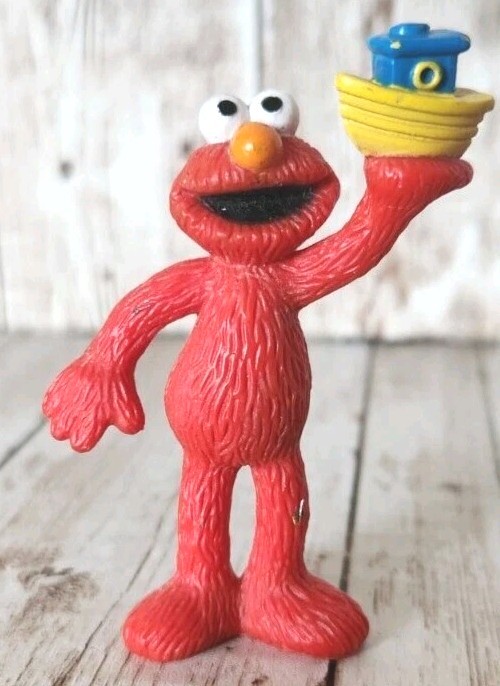 VINTAGE Sesame Street Collectibles Elmo Mini Figurine Tyco 1997. NIB ...