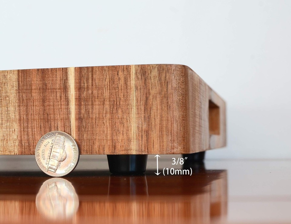 Rubber Feet for Cutting Board with Stainless Screws, 12 Pieces Non Slip ...