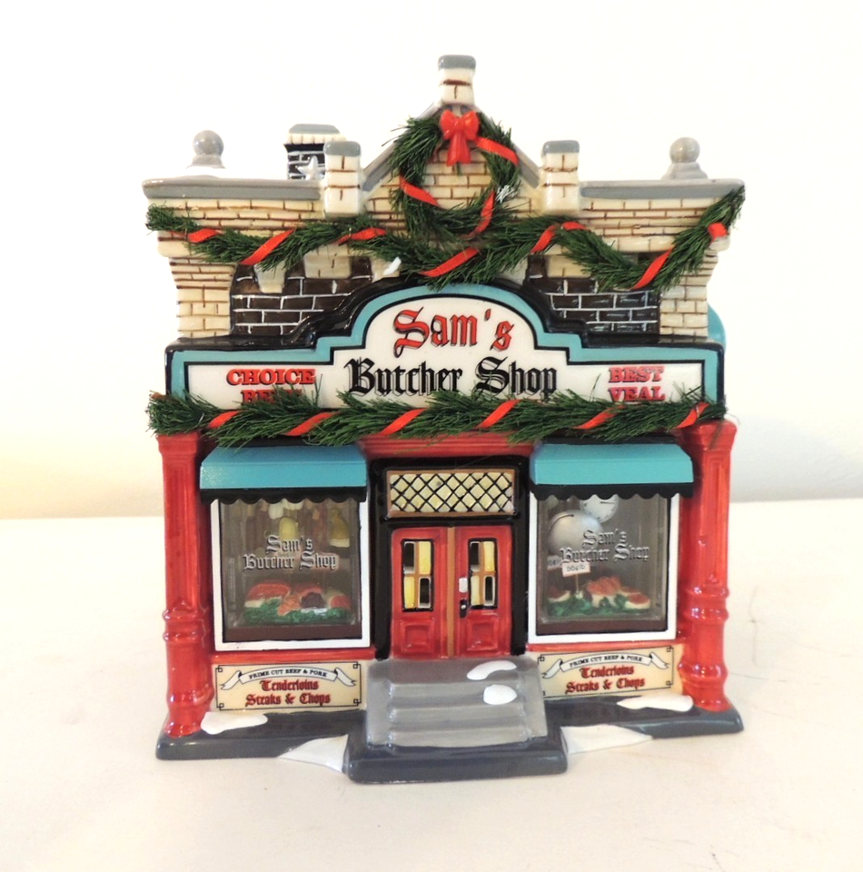 DEPT . 56 SNOW VILLAGE SERIES SAM'S BUCHER SHOP #799931 | eBay