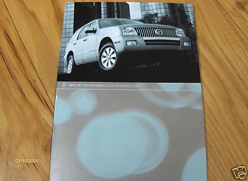2007 Mercury Mountaineer Quick Reference Guide Owners Manual Supplement ...