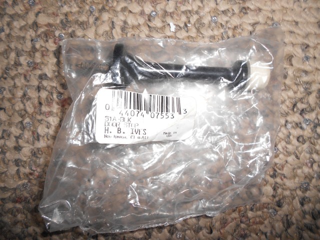 IVES 61a 3 3/16" Projection Aluminum Baseboard Rigid Door Stop - Black ...