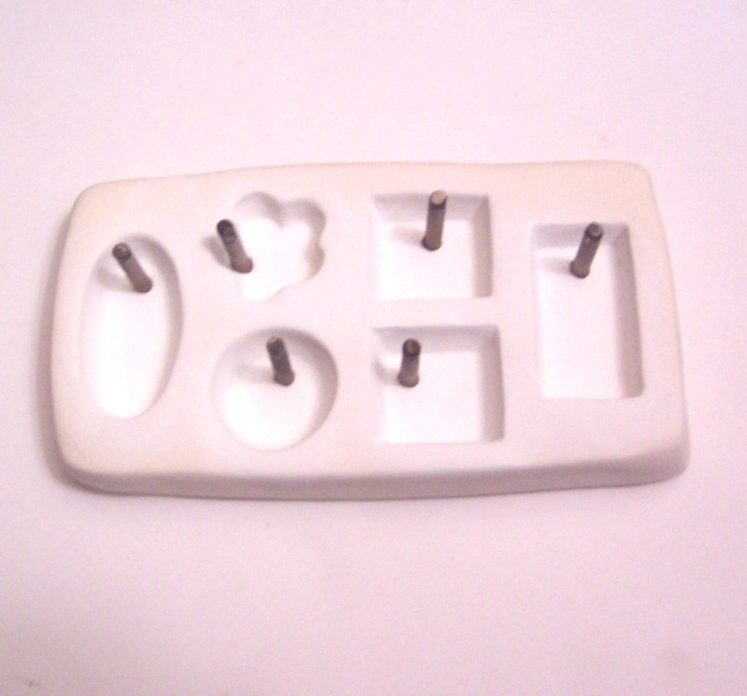 Perfect-Hole Six Assorted Shapes Glass Fusing Mold Frit Casting Jewelry ...