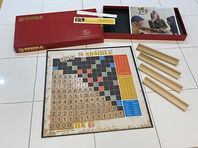 NUMBLE The Cross-Number Game 1968 Scrabble-like with Numbers | eBay
