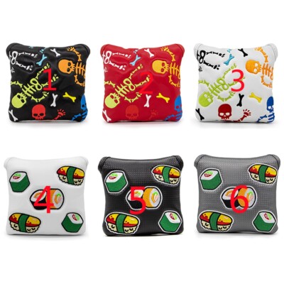 New Square Mallet Premium Golf Putter Headcover Magnetic Putter Club ...