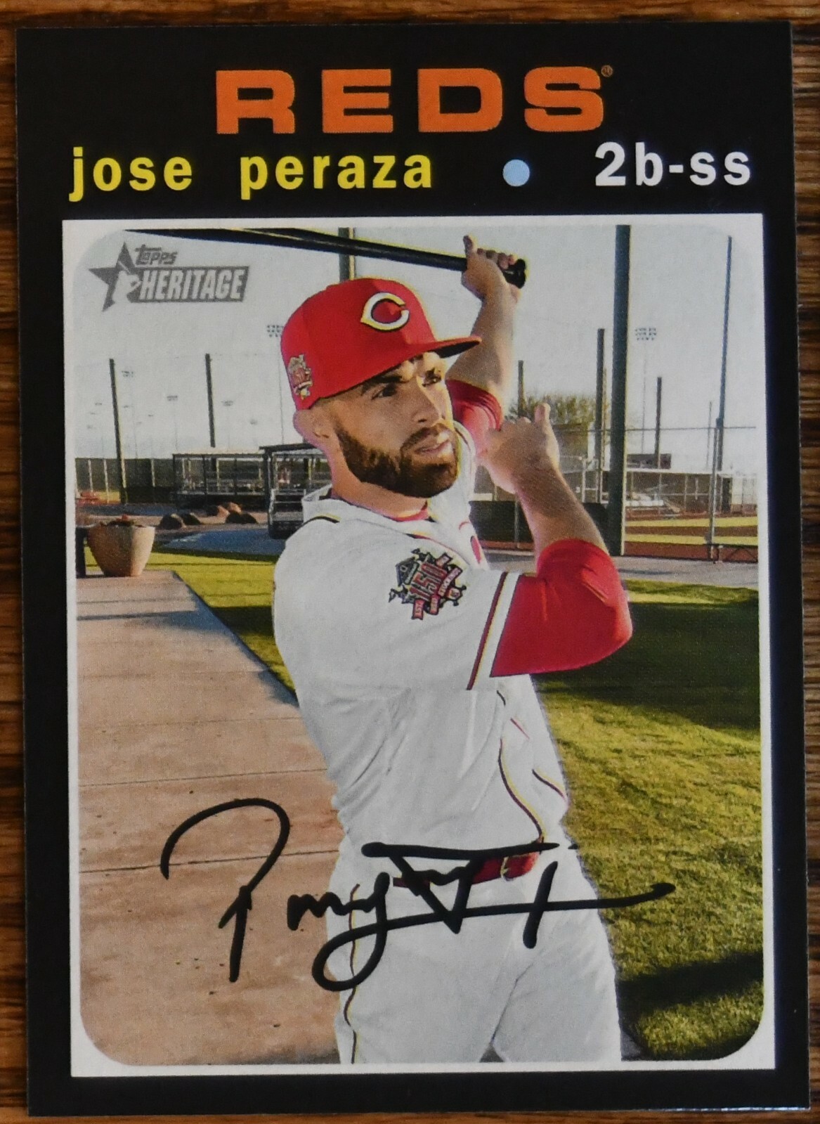 2020 Topps Heritage #239 Jose Peraza Cincinnati Reds | eBay.de