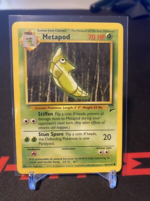 METAPOD - Base Set 2 - 81/130 - Common - Pokemon Card - Unlimited ...