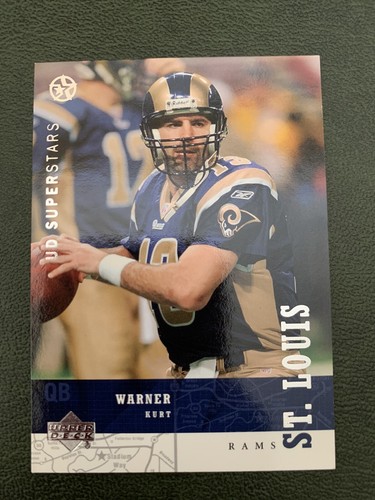 Kurt Warner 2003 Upper Deck Superstars #233 St. Louis Rams Football ...